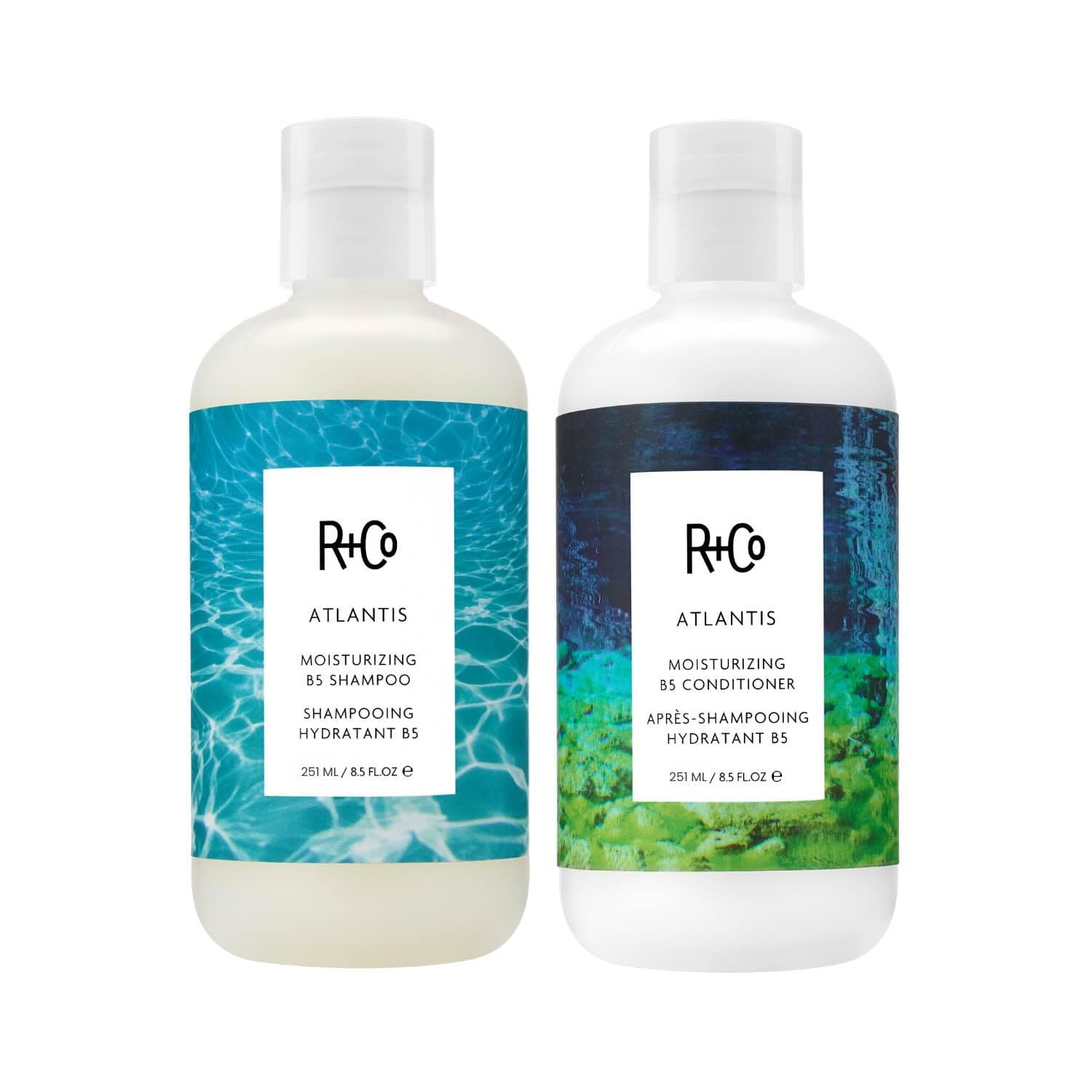 R+Co Atlantis Moisturizing B5 Shampoo & Conditioner Set | HAIRSHOP