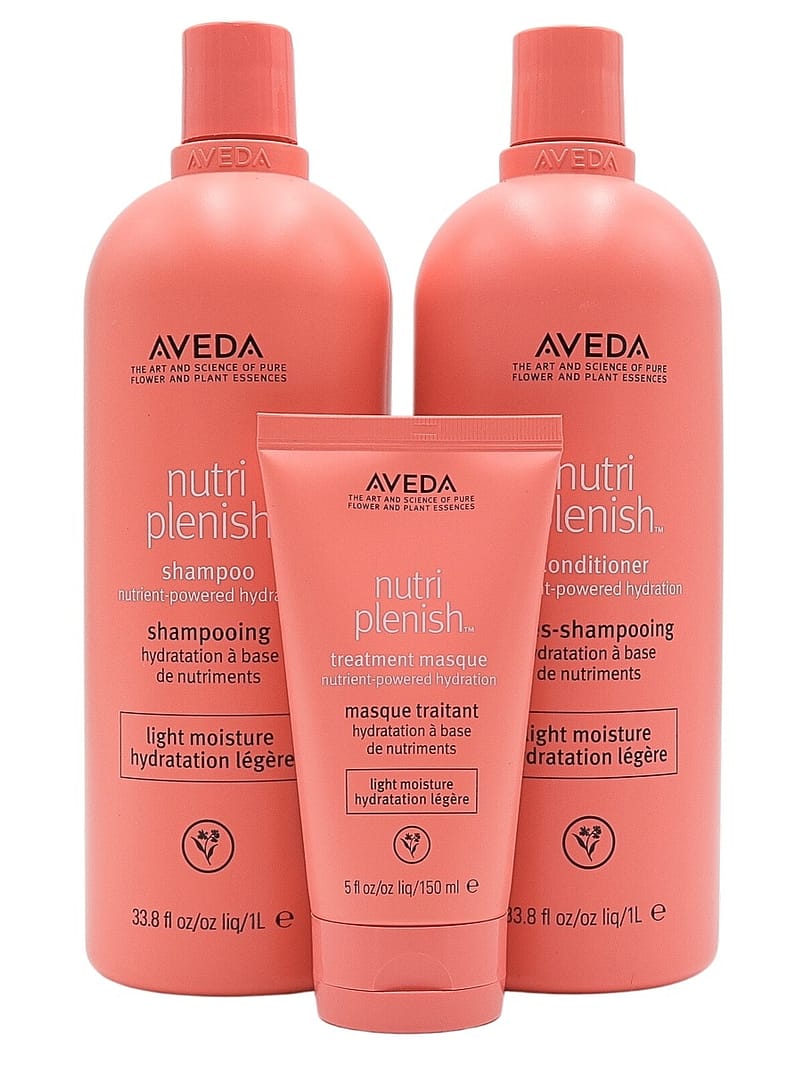 Aveda Nutriplenish Shampoo Conditioner set 1L | Light Masque