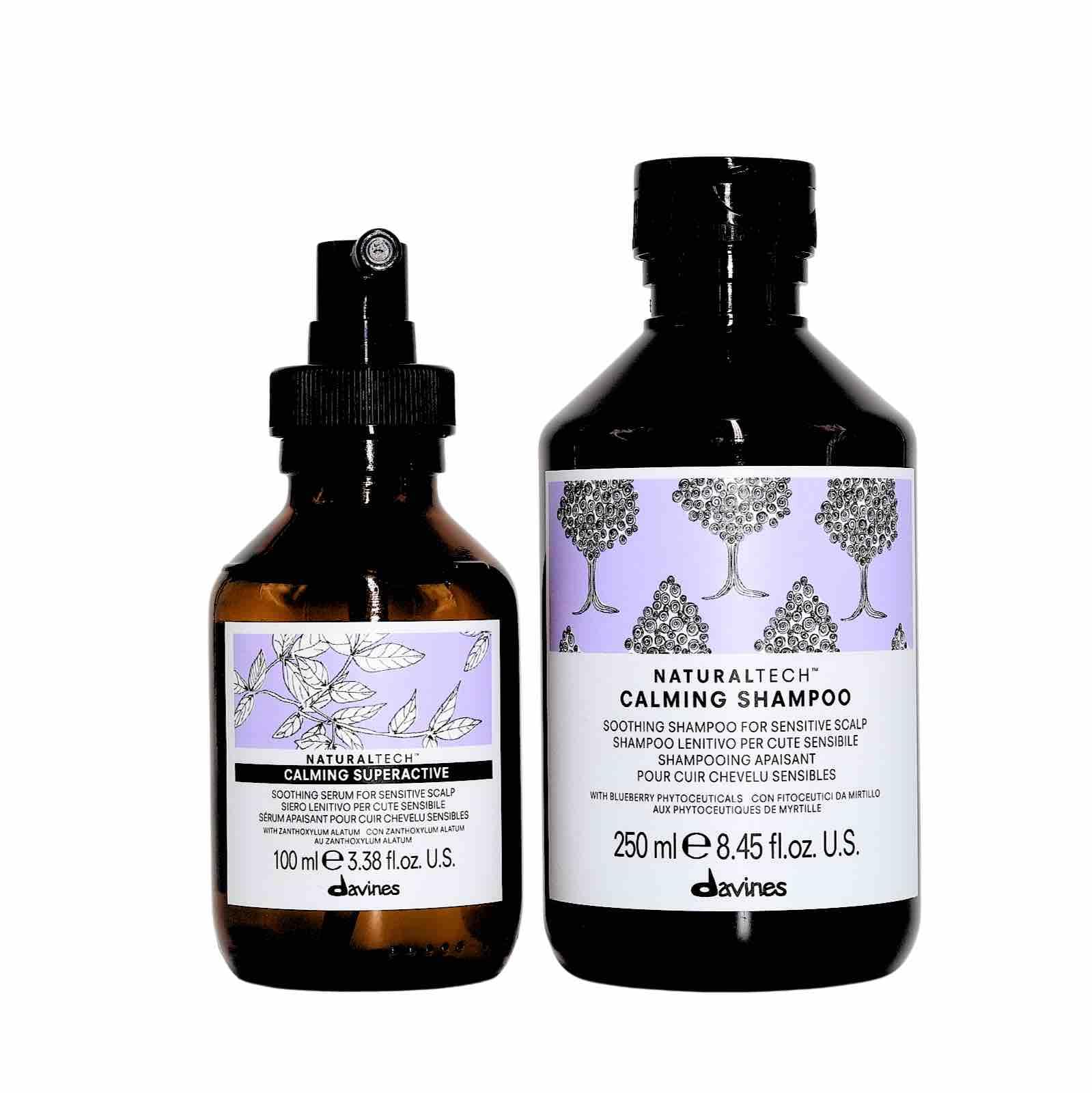 Davines Calming Shampoo & Superactive Serum | HAIRSHOP